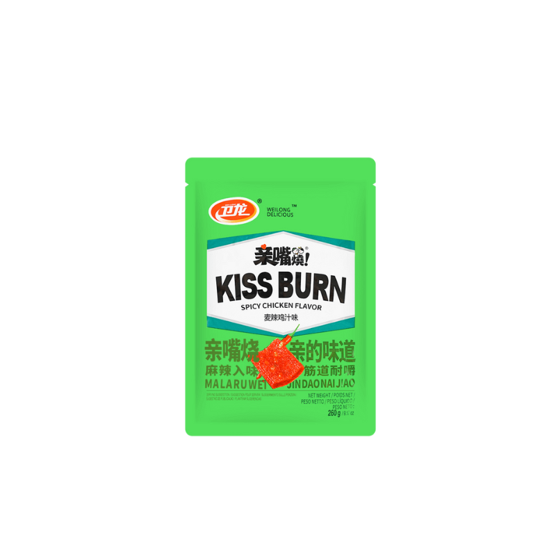 Weilong Kiss Burn Gluten Snack - Spicy Chicken Flavor (260g) - Five ...