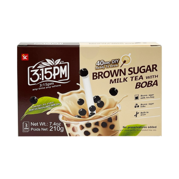 3:15pm Brown Sugar Boba Tea - Five Continents International