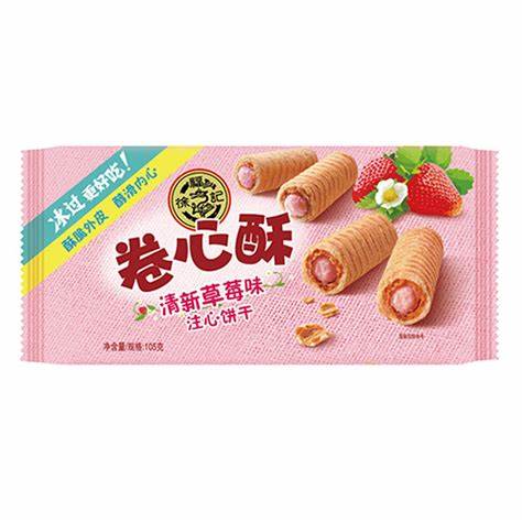 Hsu Fu Chi Roller Cookie - Strawberry Flavor - Five Continents ...