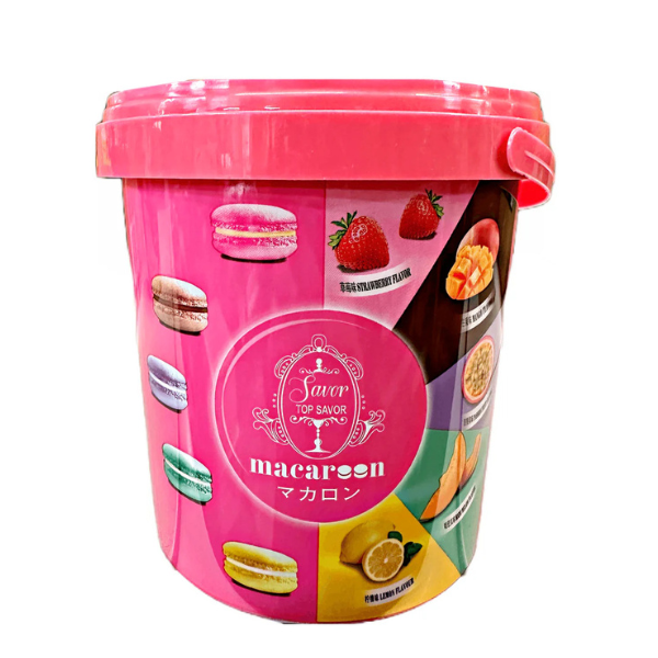 Top Savor French Style Macaron Cookies - Peach Red (238g) - Five Continents International